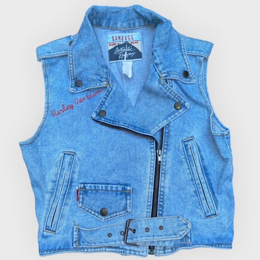 Rare Vintage Rampage Authenthic Harley Davidson Jean/… - Gem